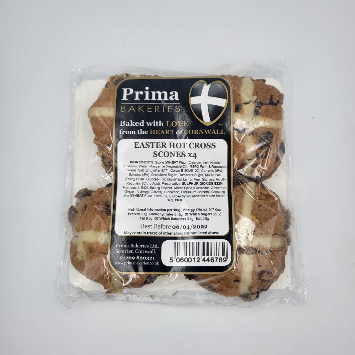 Prima Easter Scones 4pk Cornish Food Delivered | Cornish Food Box Company