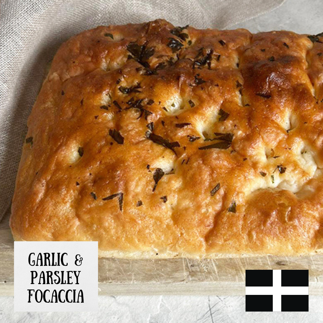 Baker Tom Garlic Parsley Focaccia Cornish Food Delivered | Cornish Food ...